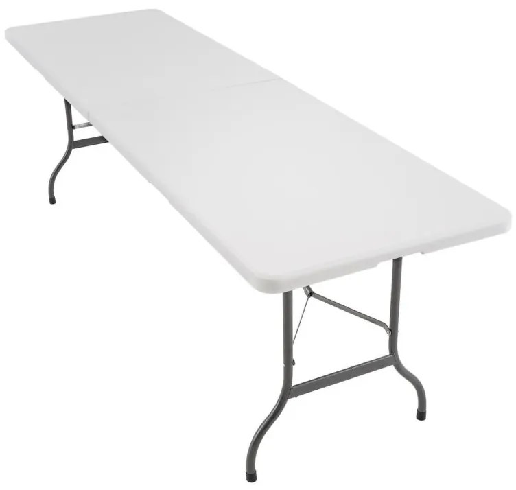 Zahradní skládací stůl, 240 cm, bílý