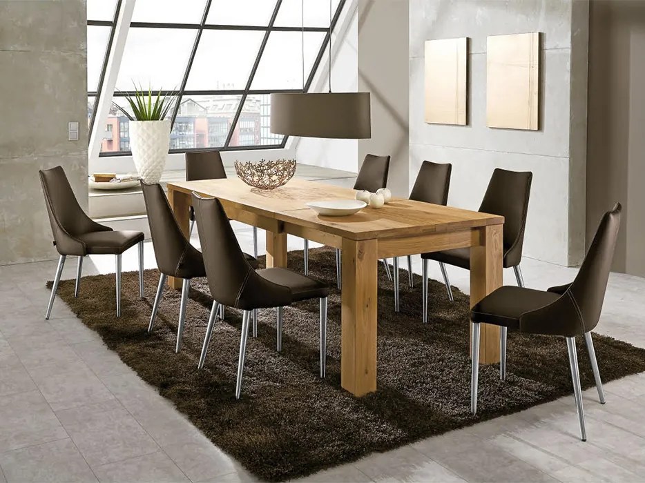 Massivo.cz Rozkládací jídelní stůl Bold 160, dub, masiv (160x90 cm)