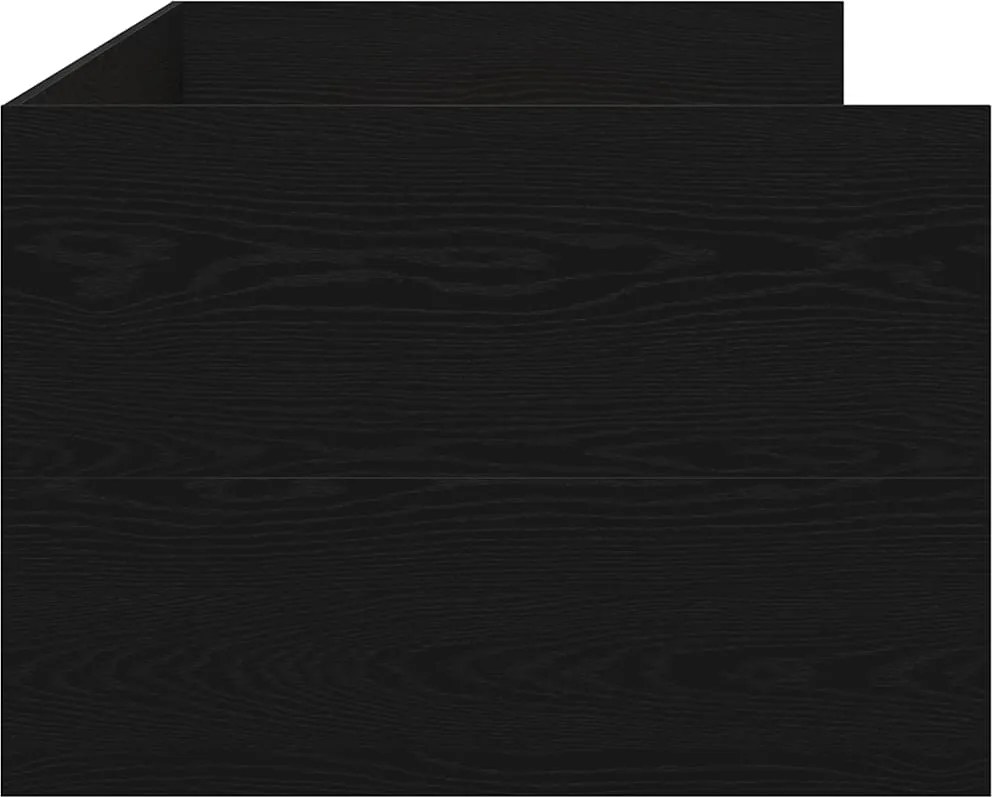 Daybed se zásuvkou Černý dub 90 x 190 cm Kompozitní dřevo 3333998
