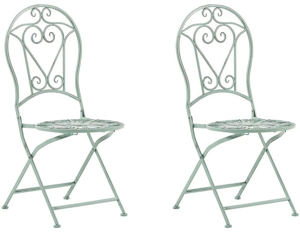 Set 2 ks. zahradních židlí TIRRO (světle zelená). 1022907