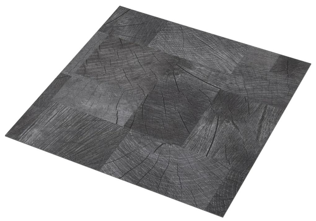 Podlahová krytina PVC samolepicí 5,11 m² kresba dřeva šedá,  146610