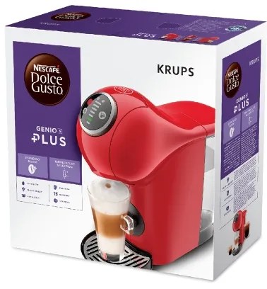Krups - Kávovar na kapsle NESCAFÉ DOLCE GUSTO GENIO S PLUS 1500W červená
