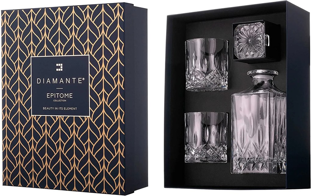 Diamante whisky set Buckingham 1+2