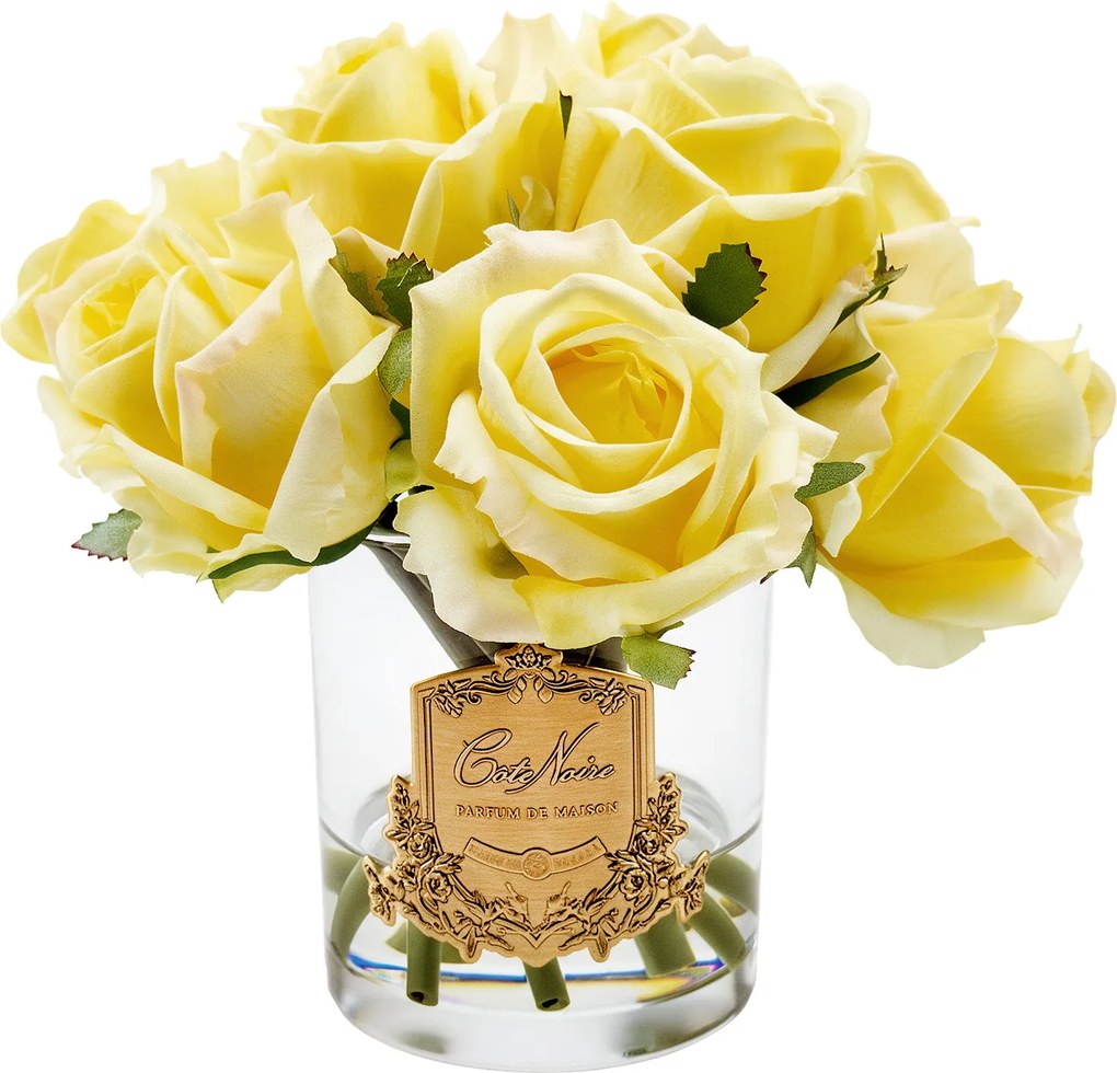 Côte Noire Premium Roses Bouquet kytice parfémovaných růží Yellow