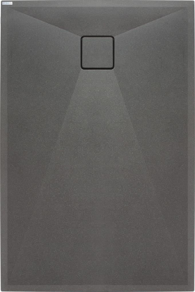 Deante Obdélníková sprchová vanička Correo 90x70 cm, granit, antracit metalic - KQR T71B