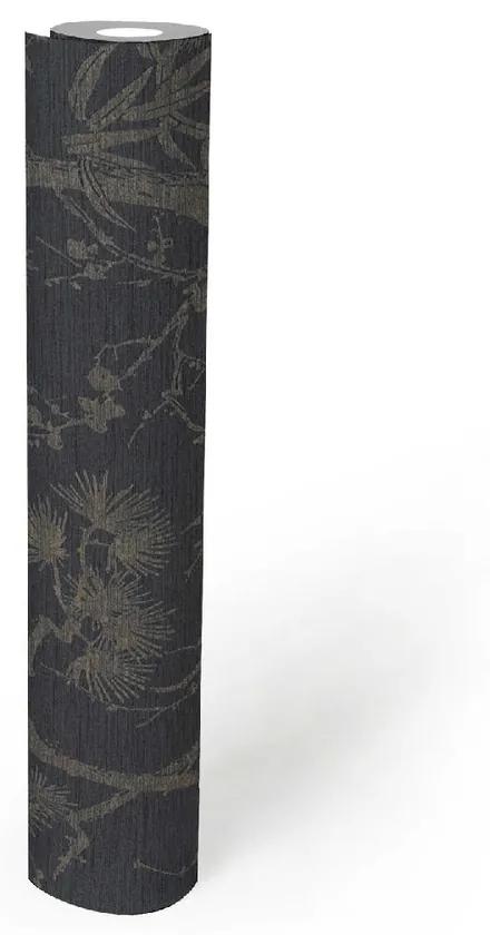 A.S. Création | Vliesová tapeta na zeď Metropolitan Stories 2 37867-2 | 0,53 x 10,05 m | černá, metalická, šedá