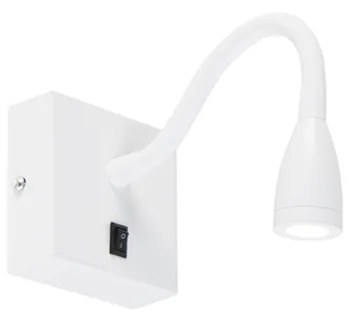 Moderní flexibilní nástěnné svítidlo bílé LED - Flex