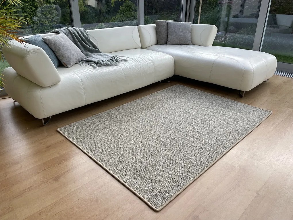 Vopi, Kusový koberec Alassio šedobéžový, 60x110, šedá, kuchyně