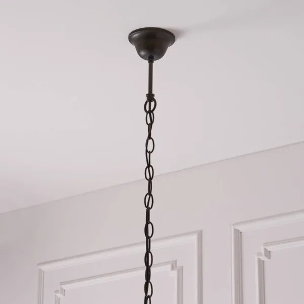 Endon 63937 - Lustr na řetězu Tiffany ASTORIA 1xE27/60W/230V pr. 40 cm