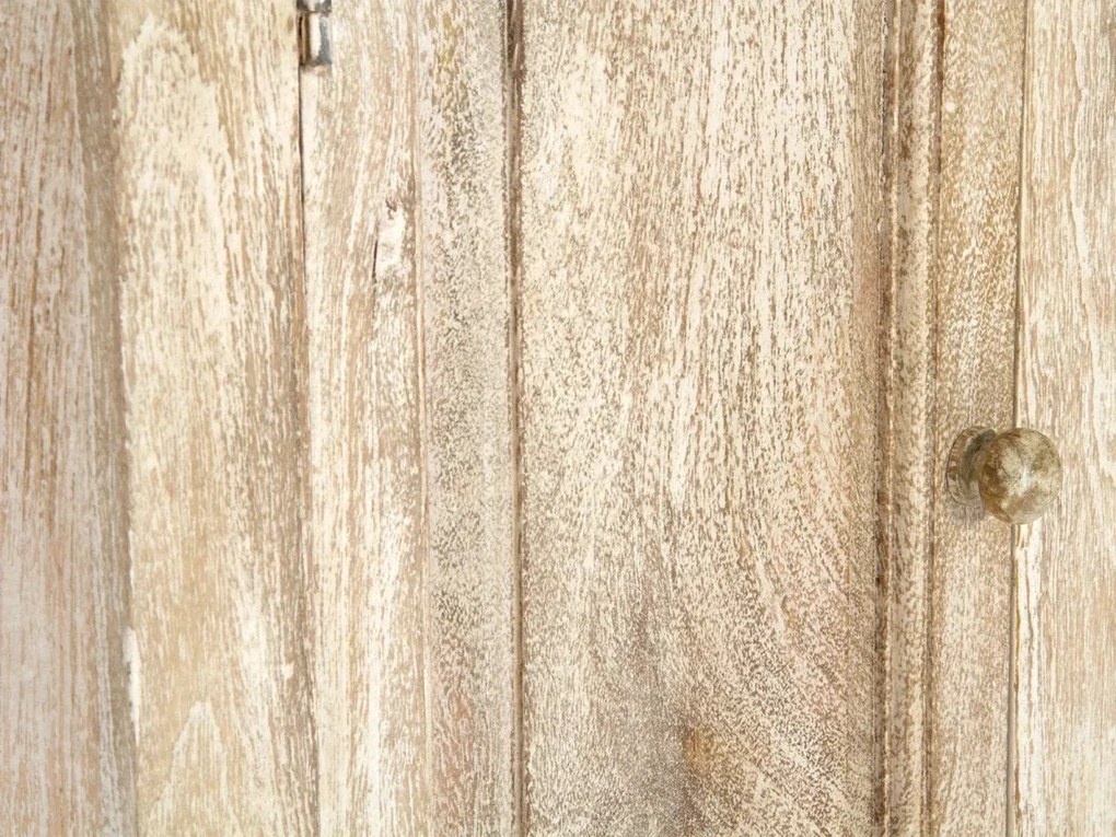 furniture-nabytek.cz - Masivní koupelnová spodní skříňka Patinor z mangového dřeva, lakovaná, přírodní barva – 48×33×80 cm
