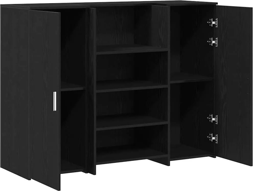 Recepční stůl černý dub 135x50x103,5 cm kompozitní dřevo 3324188