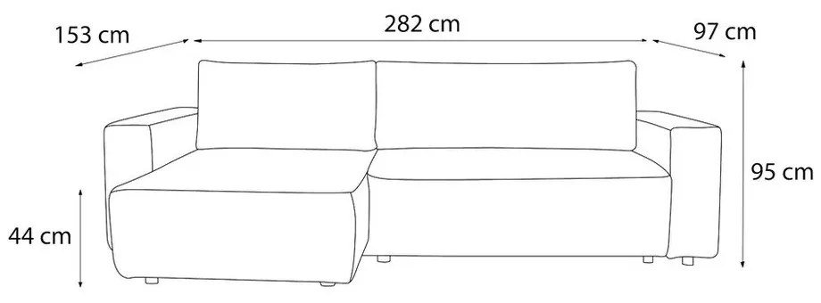 Béžová variabilní rozkládací rohová pohovka Nihad – Bobochic Paris