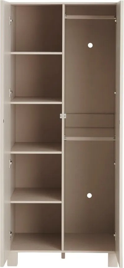 Šedobéžová závěsná šatní skříň z MDF 80x190x61 cm Ben – Ellos Home