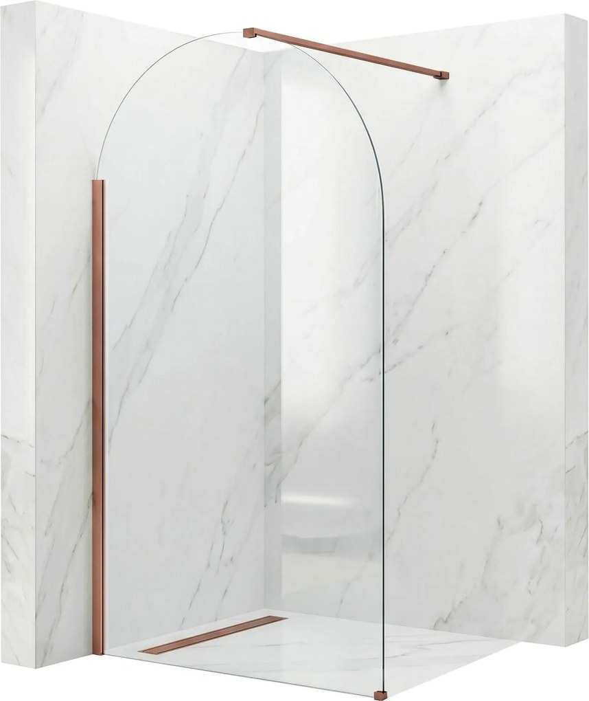 Rea, Sprchová zástěna Rea Heaven Brush Copper 120, REA-K6689