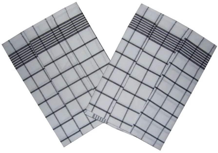 Utěrka Negativ Egyptská bavlna bílá/černá 50x70 cm balení 3 ks 2023