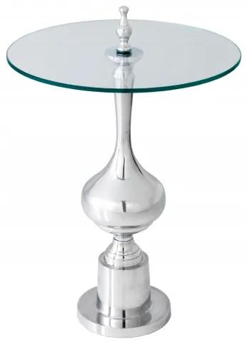 Noble Home Stříbrný odkládací stolek Abstract