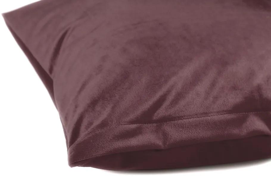 Biante Sametový povlak na polštář Velvet Premium SVP-019 Hnědofialový 70 x 90 cm