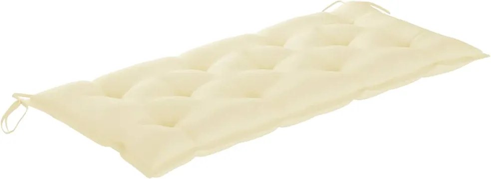 Zahradní lavice s poduškou 120 cm masivní akáciové dřevo 3063785