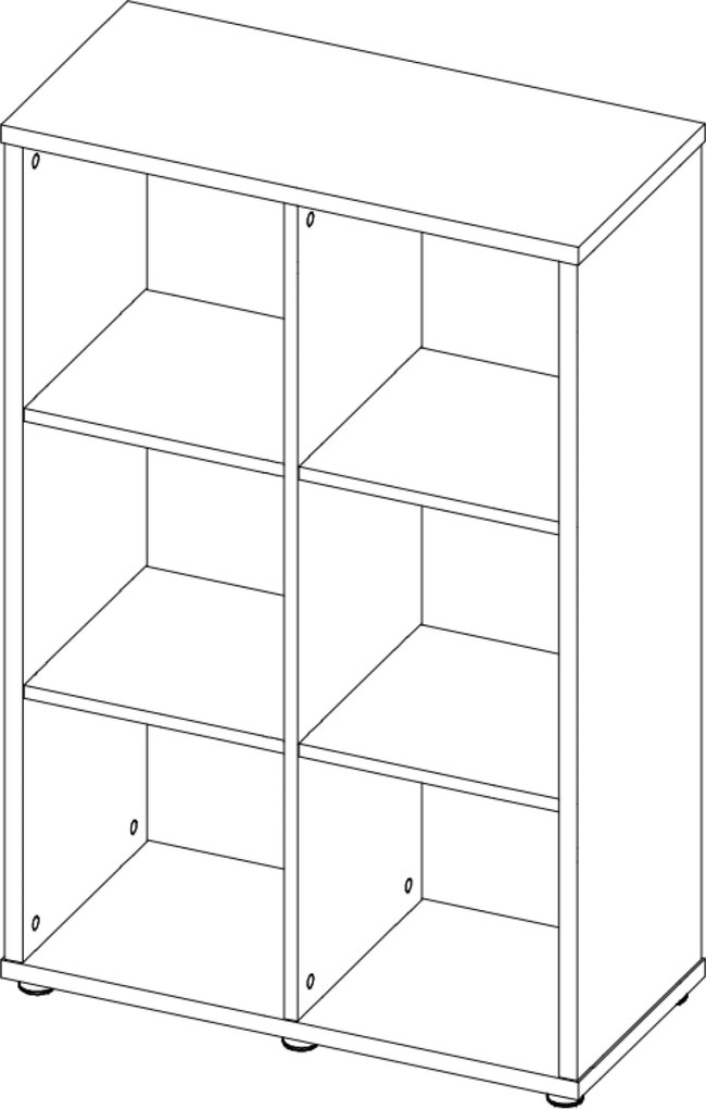 Sconto Regál/knihovna LITE RM32 dub sonoma