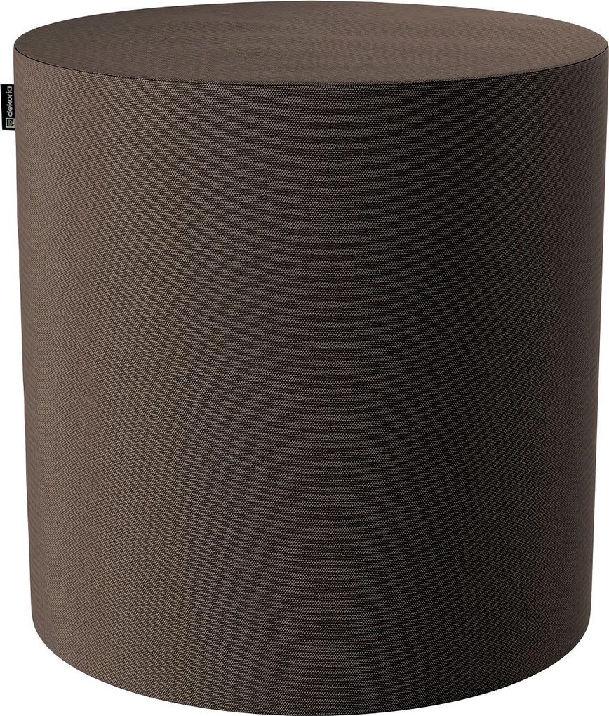 Sedák Barrel- válec pevný barva hnědá látka pletený vzor