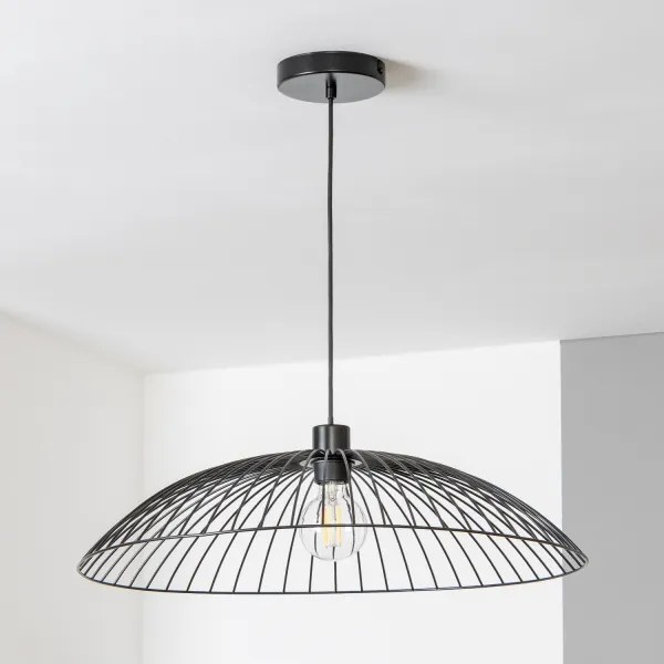 Brilagi - LED Lustr na lanku CERIA WIRE 1xE27/40W/230V pr. 60 cm černá