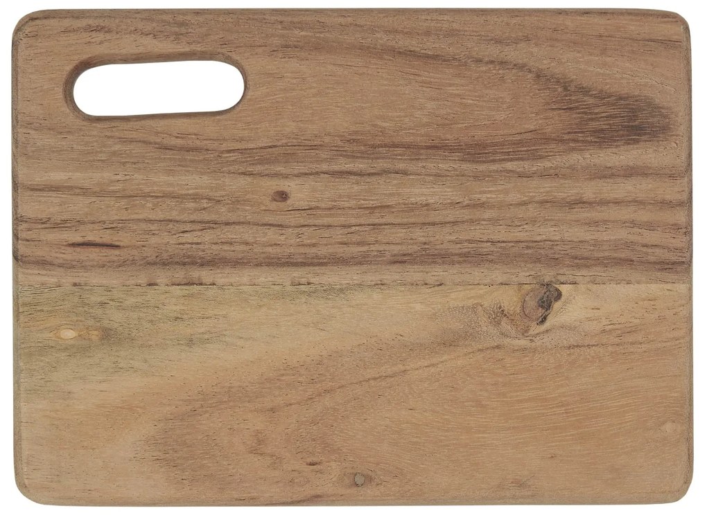 IB LAURSEN Dřevěné prkénko Oval Hole Acacia Wood, přírodní barva, dřevo