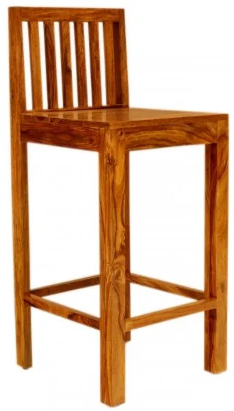 Indický nábytek - Barová židle z indického masivu palisandr Only stain