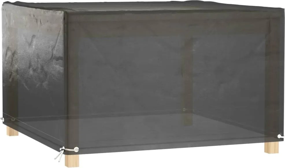 Plachty na zahradní nábytek 2 ks s 8 očky 132x132x80 cm čtverec 3155344