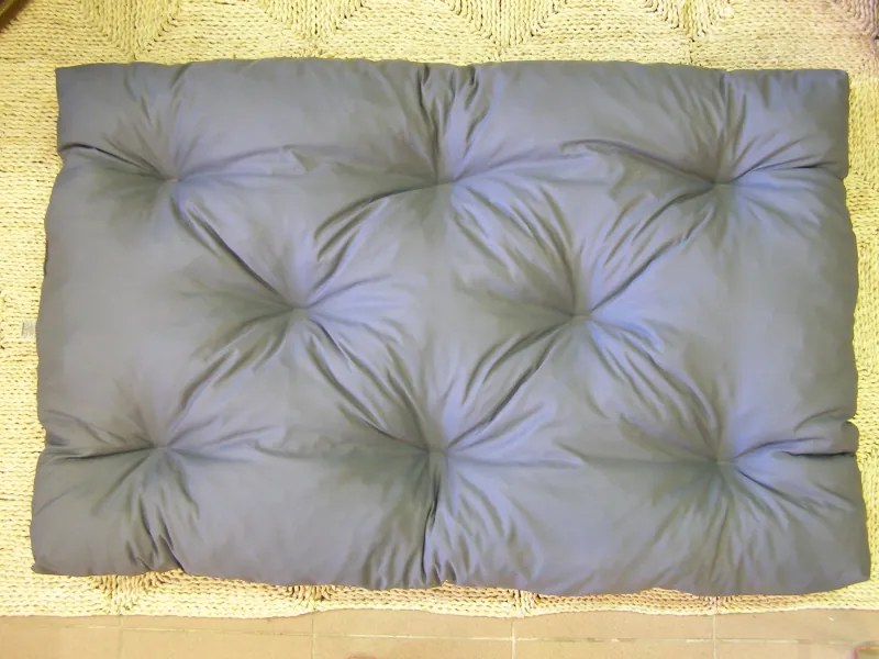 Šedý polstr na paletový nábytek K43, 120x80 cm