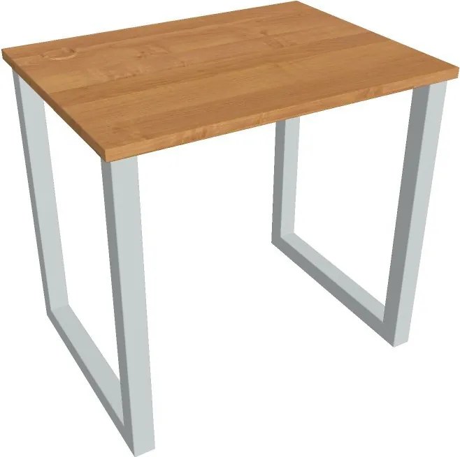 Kancelářský pracovní stůl Hobis UEO 800, bílá RAL 9016, deskaakát