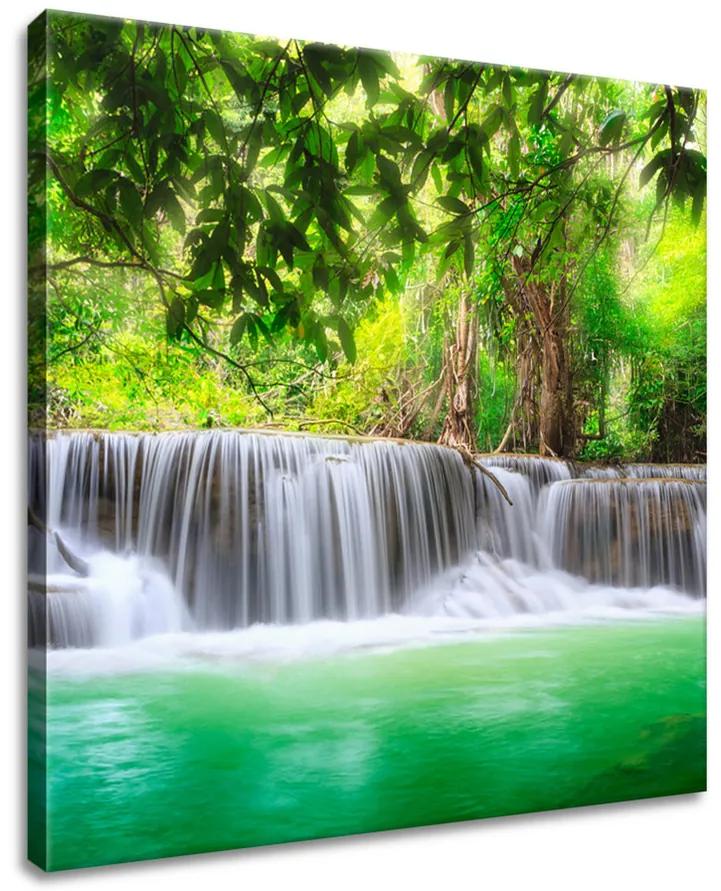Gario Obraz na plátně Thajsko a vodopád v Kanjanaburi Velikost: 50 x 50 cm