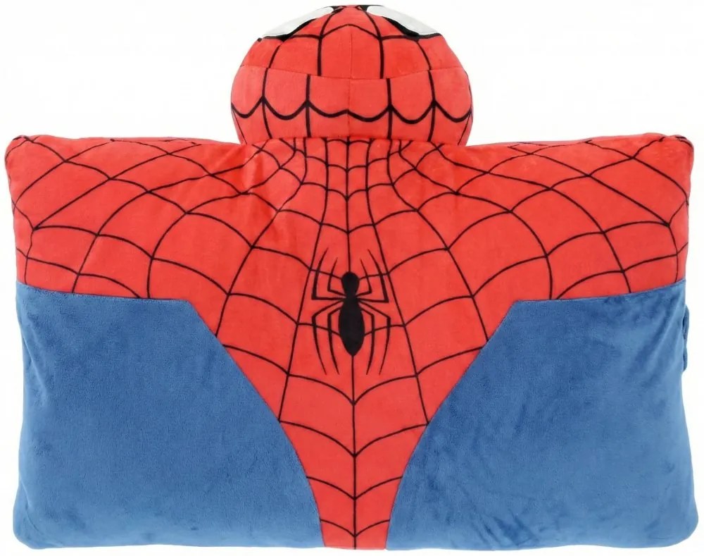 Multifunkční relaxační polštář Spiderman - 2v1 polštář i plyšová hračka - 45 x 36 cm