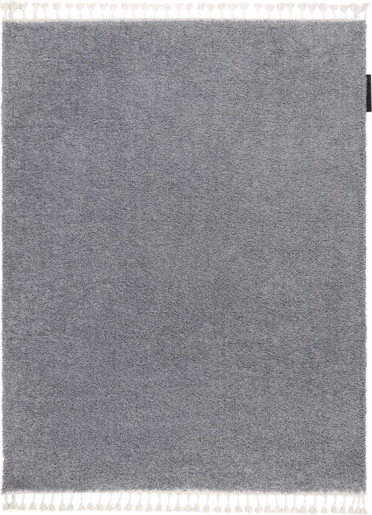 Dywany Łuszczów, Kusový koberec Berber 9000 light grey, 140x190, šedá, obývací pokoj