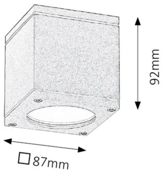 Rabalux 8149 - Venkovní stropní svítidlo AKRON 1xGU10/35W/230V IP54
