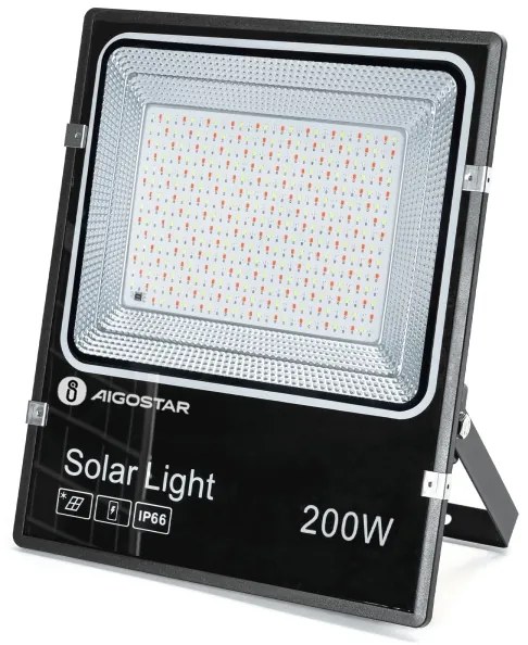 Aigostar - LED RGB Stmívatelný solární reflektor LED/200W/3,2V IP66 + DO