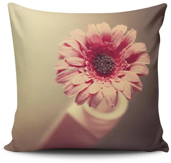 Povlak na polštář s příměsí bavlny Cushion Love Rose, 45 x 45 cm