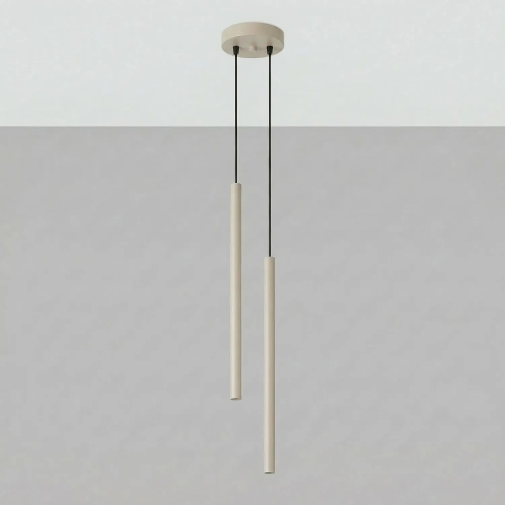 Sollux Lighting Závěsné svítidlo PASTELO 2 šedobéžové