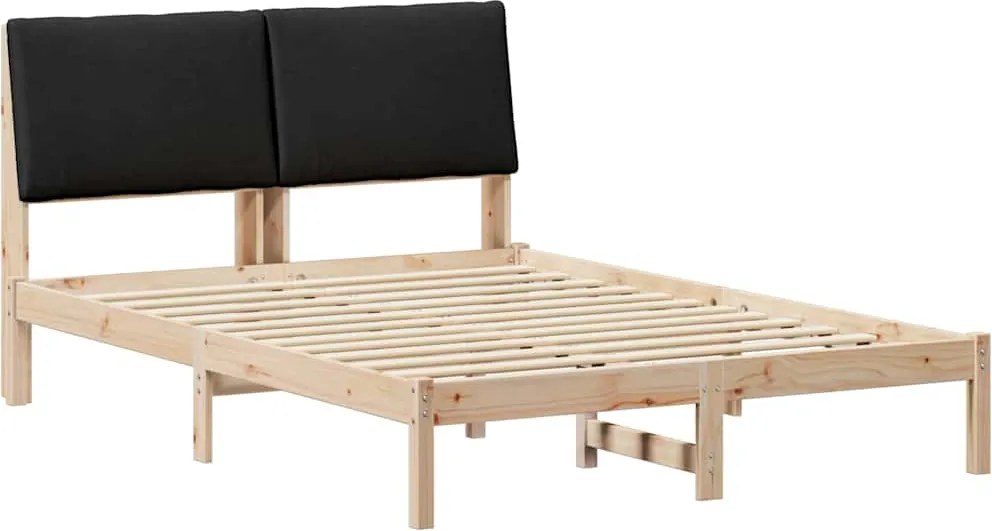 Rám postele Hnědo-černá 160 x 200 cm Masivní borovicové dřevo 3394370