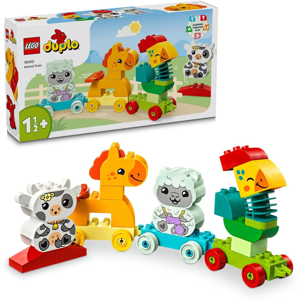 Lego stavebnice lego duplo 10412 vláček se zvířátky