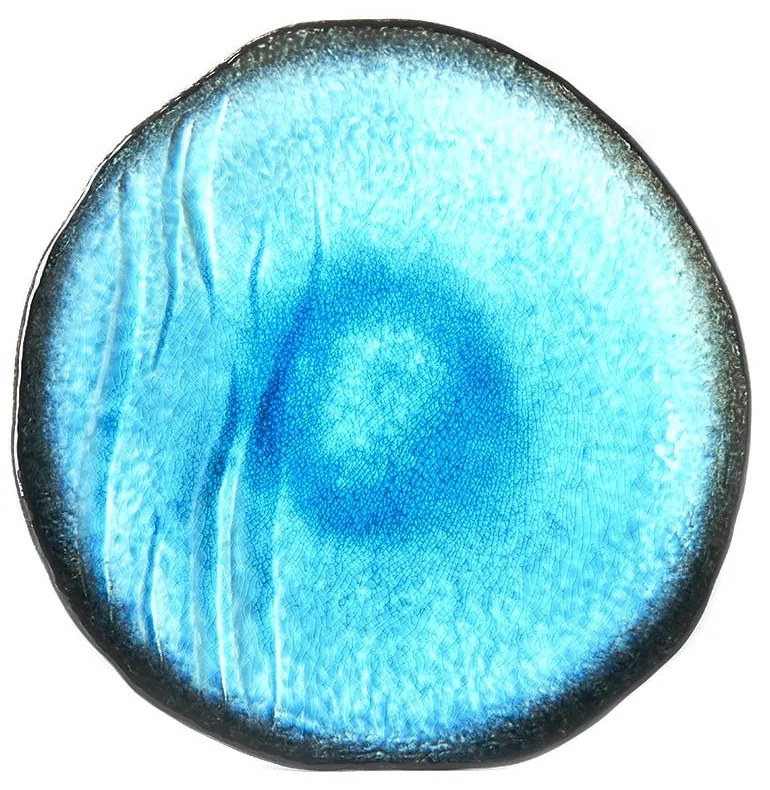 Modrý keramický talíř MIJ Sky, ø 27 cm