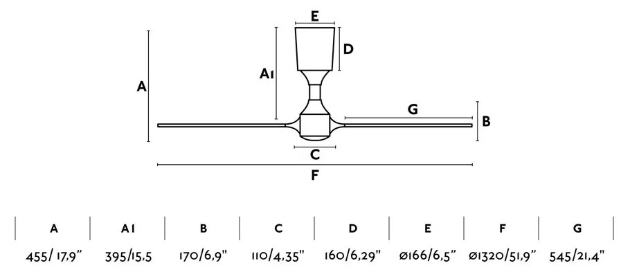 FARO ITACA 33474 52“ matný nikl/borovice Reverzní stropní ventilátor