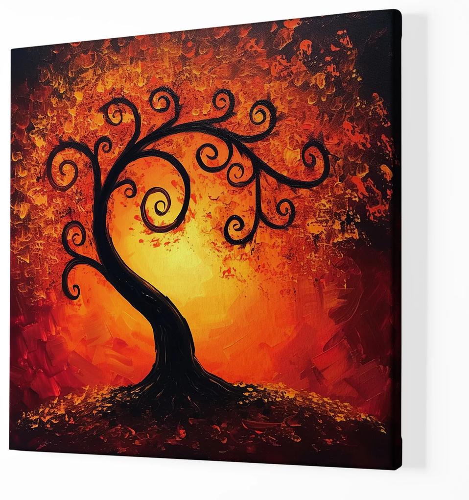 Obraz na plátně - Strom života Zářivý krucánek FeelHappy.cz Velikost obrazu: 140 x 140 cm