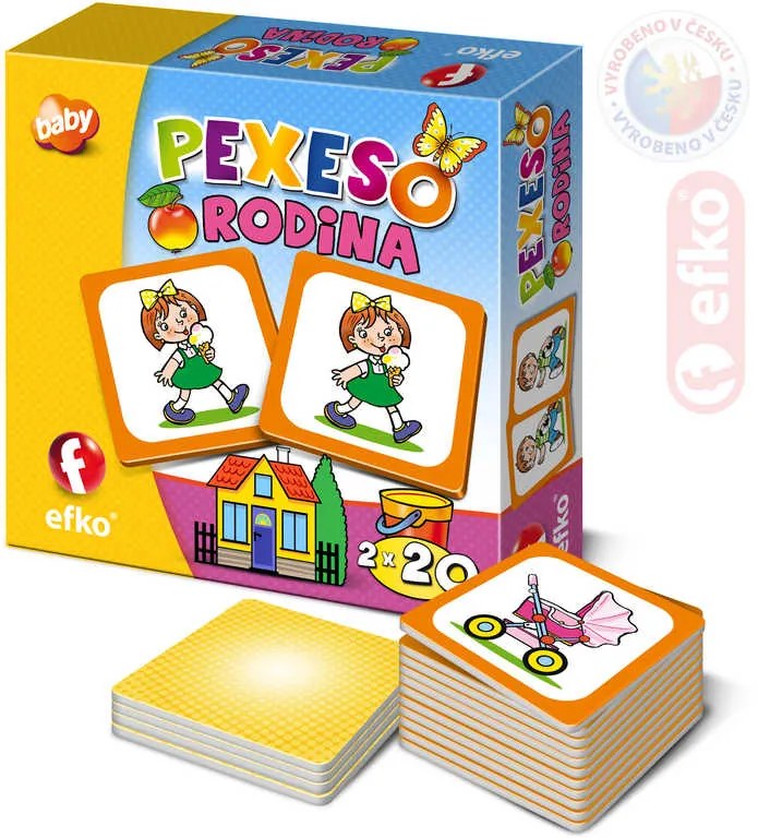 EFKO Hra baby pexeso Rodina *SPOLEČENSKÉ HRY* ef54678