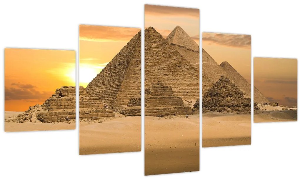 Obraz - Pyramidy (125x70 cm)