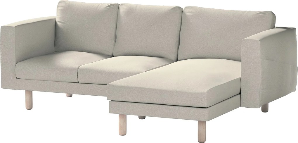 Potah na pohovku IKEA Norsborg 3-místná se šezlongem barva béžová látka pletený vzor