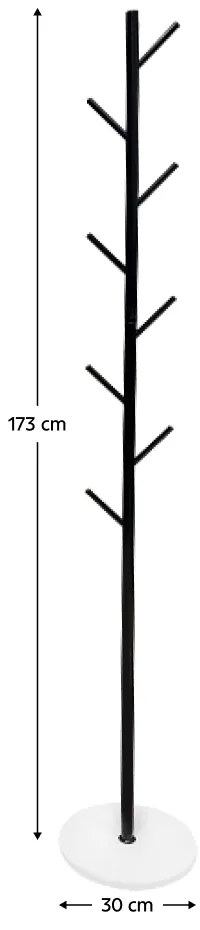 Věšák TUKAN, černá
