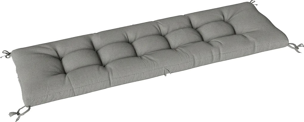 Polštář z palety Odnímatelný sedák s upevňovacími popruhy Polštář z palety pro většinu lehátek 198x65x13cm Světle šedý