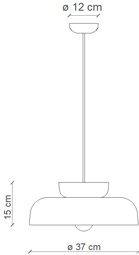 Ferroluce Závěsné svítidlo MARACANA', ∅ 37 cm, v. 15 cm, 1xE27 Barva: Modro-červená