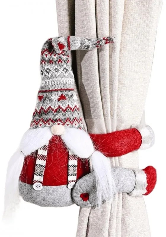 Flamenco Mystique Vánoční skřítek Father Christmas Vánoční skřítek se suchým zipem 38 cm norský vzor KSN24