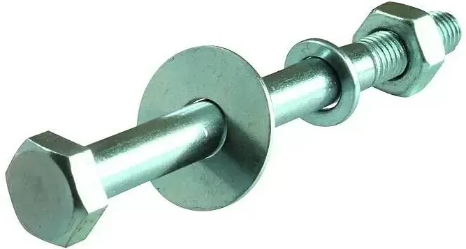 German Stabilizační šroub zemnící objímky / M10 / 11 cm / DIN 601 ...